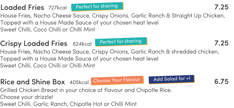 Menu - Cluck'd - Grilled Chicken Your Way