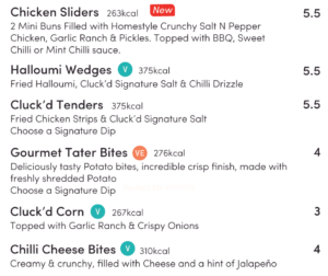 Menu - Cluck'd - Grilled Chicken Your Way